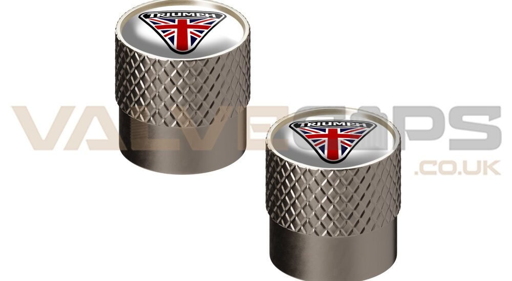 Triumph Small Knurled Chrome Valve Caps | ValveCaps.co.uk